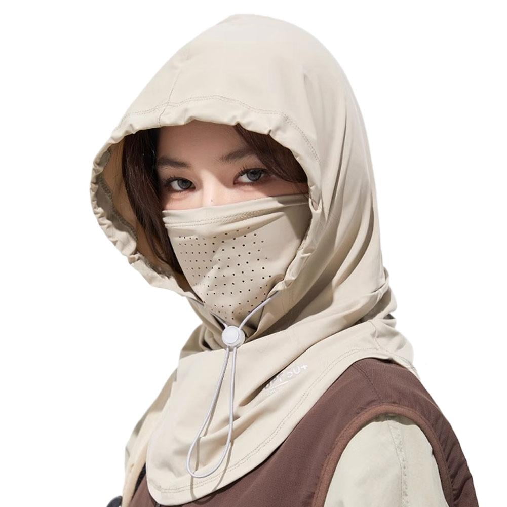 UOYOT 2025 full face neck protection integrated sun protection hat UV ...