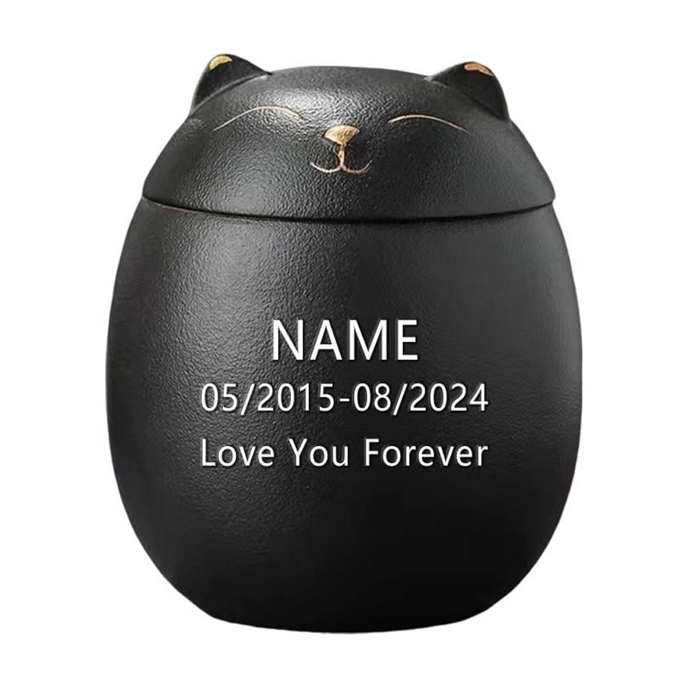 UOYOT Custom Personalized Cat / Dog Urn,Pet Urn Cremation Urn Ceramic ...