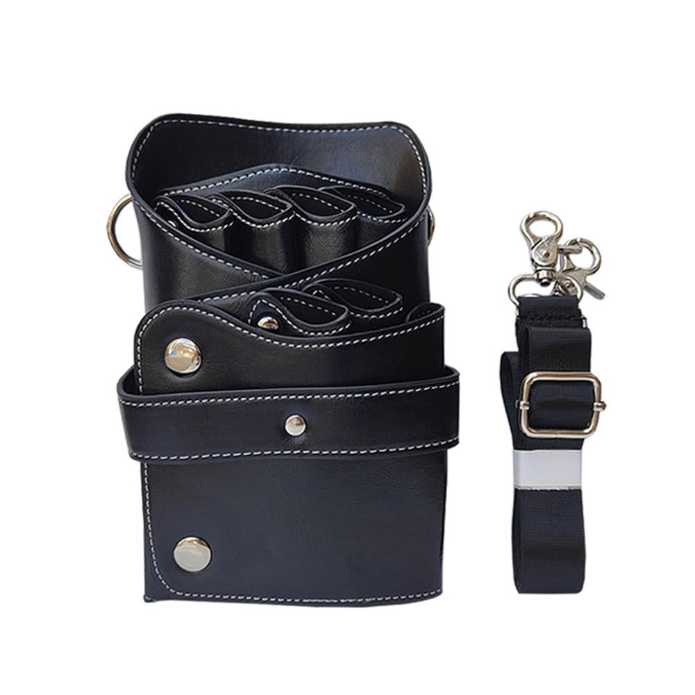 UOYOT Hairdresser Scissors Bag, Hair Tool Bag Faux Portable Hairdresser Bag with Waist Leather ...