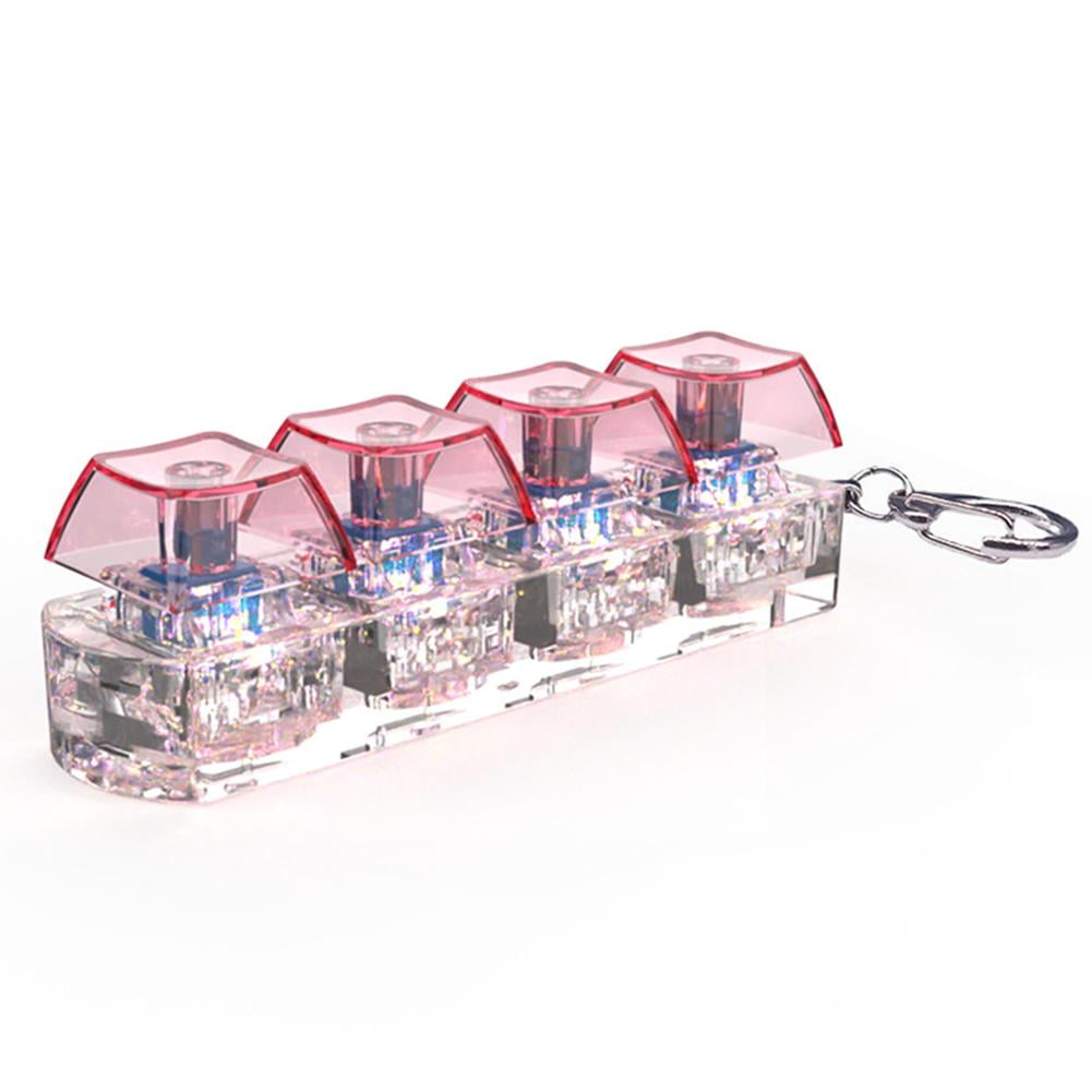 UOYOT Keyboard Fidget Toy, Fidget Keyboard Clicker Toys with LED Lights ...