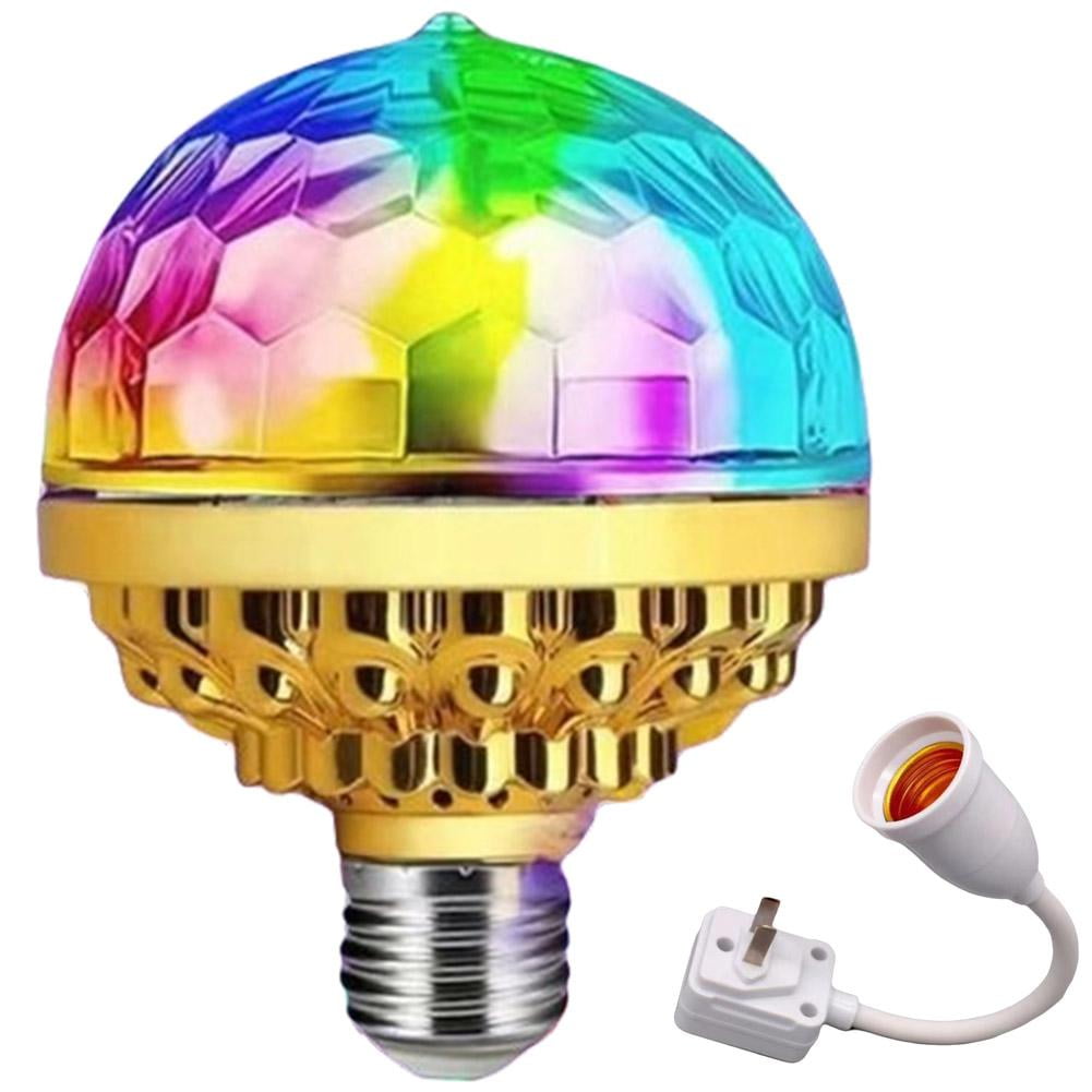 UOYOT LED Disco Ball Light Party RGB Stage Bulb DJ Rotating Strobe Ball ...