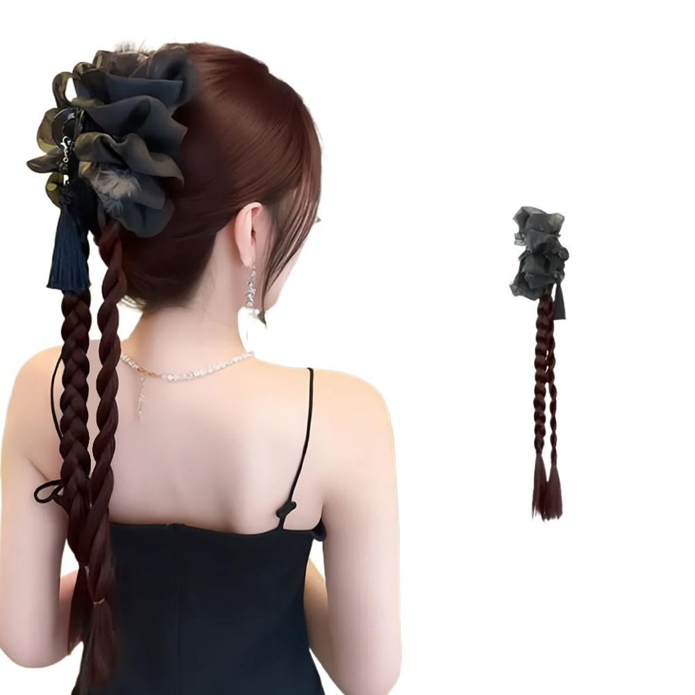 UOYOT Ponytail Braid Clip Wig hair clips Double Braid Natural Twist ...