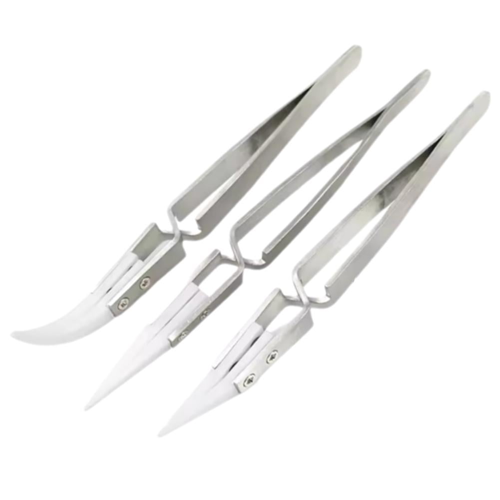 UOYOT Stainless Steel Reverse Handle Tweezers Precision Forceps Face Blackhead Rem UK - Walmart.com