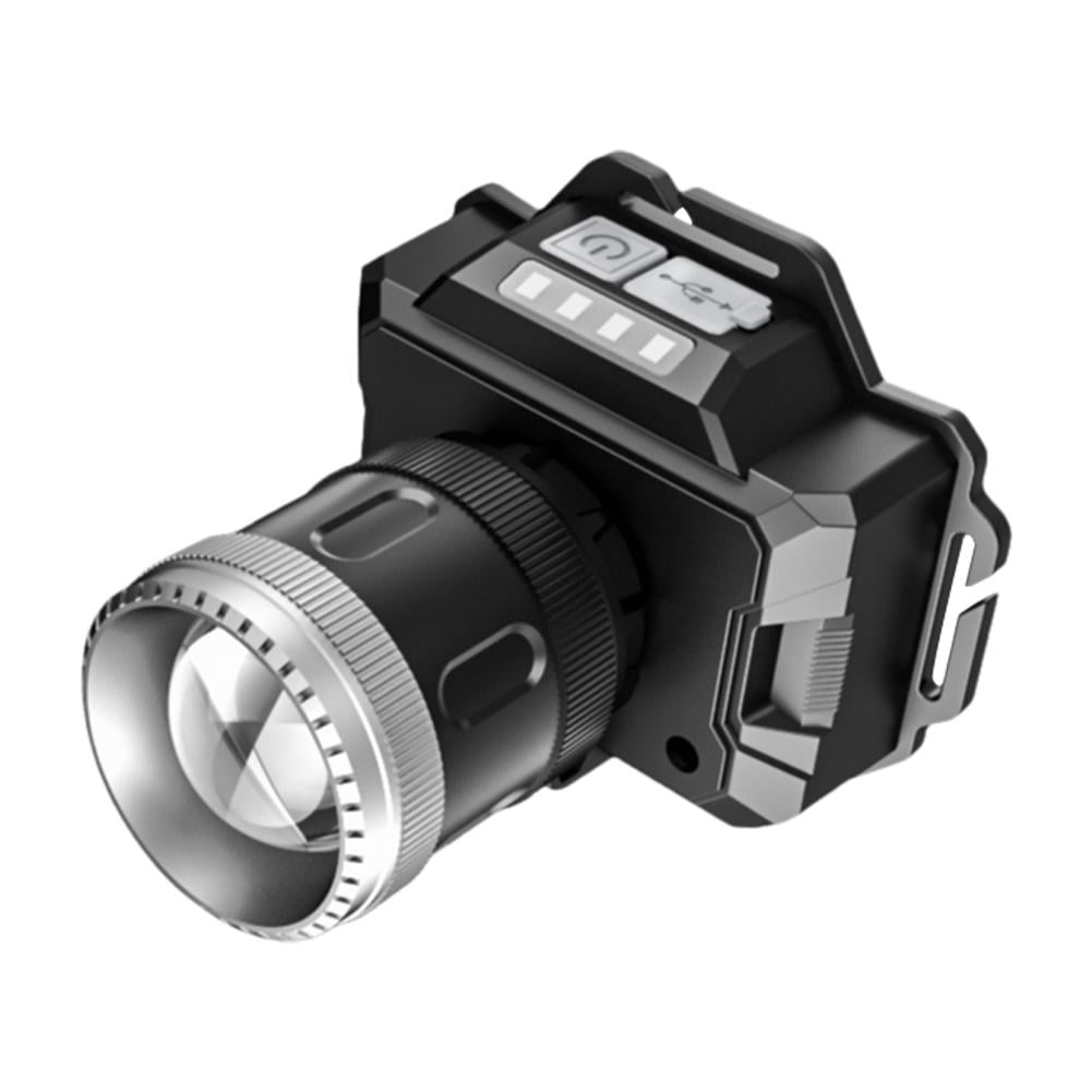 UOYOT Zoom Headlamp with Charging Cable Wearable Work Flashlight ...