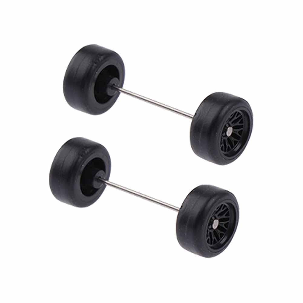 UOYOTT 1/64 Model Car Wheels With Rubber Tires Basic ABS Modified Parts ...