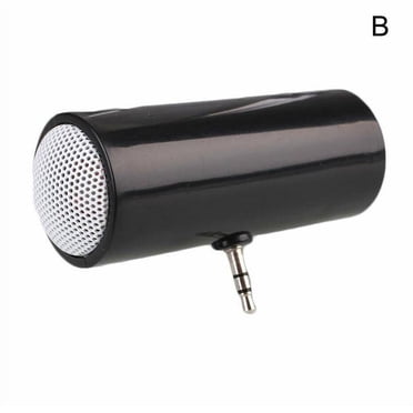 Mini Portable Travel Speaker, Black, 3.5mm Audio Jack, Retractable ...