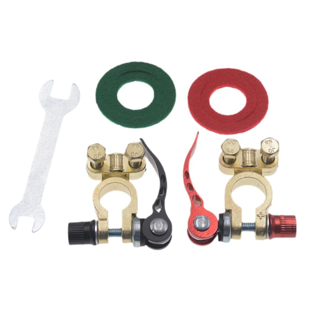 UOYOTT 2-Pcs Aluminum Alloy Battery Terminal Auto Parts Battery Joint ...