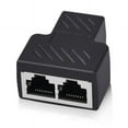 UOYOTT 2 Port RJ45 Splitter Adapter LAN Network Ethernet Cable Plug 1X ...
