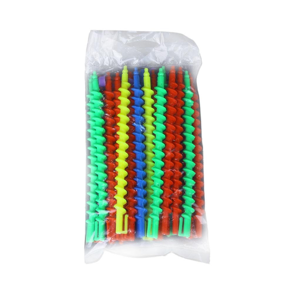 UOYOTT 20-Pack Plastic Manual Curling Rods for DIY Hairstyles Waves and ...
