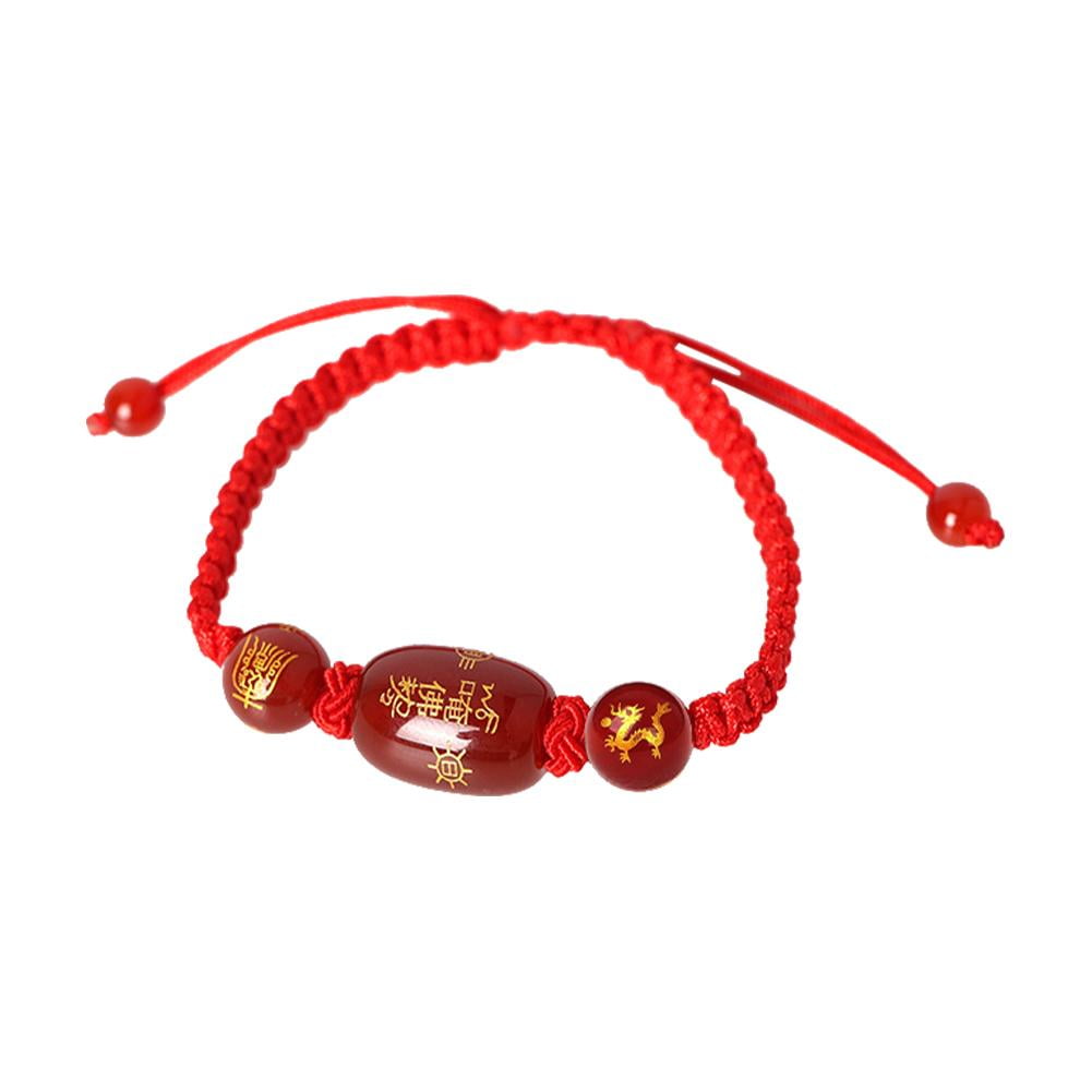 UOYOTT 2024 Lucky Dragon Adjustable Handmade Red String Rope Bracelet ...