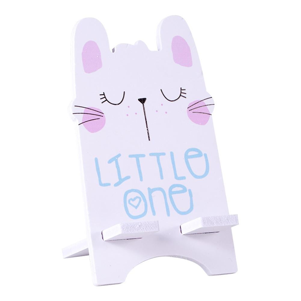 UOYOTT Atthatmmt Wood Cartoon Mobile Phone Stand Cute Animals Desk Cell ...