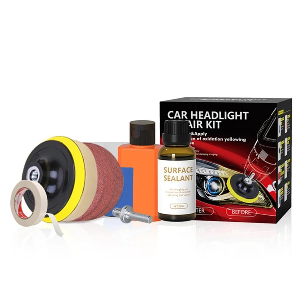 UOYOTT Car Headlight Repair Restoration Kit With Polish Sealer Buffing ...