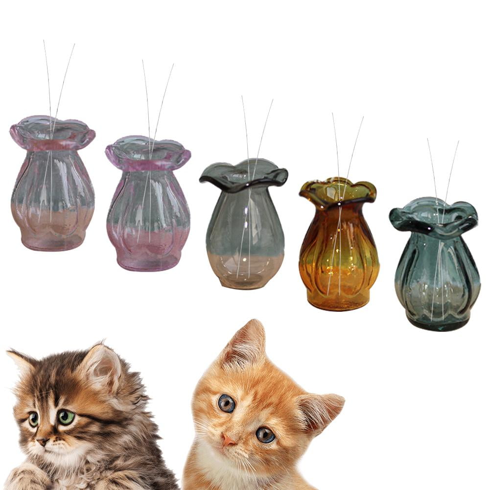 UOYOTT Cat Whisker Vase,Mini Vase for Cat Whiskers, Miniature Vase ...