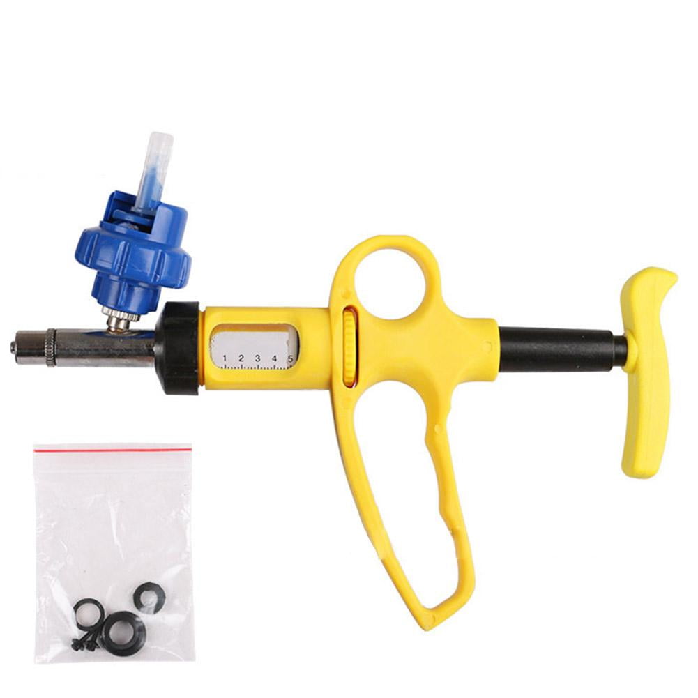 UOYOTT Continuous Livestock Syringe 5ML/10ML Adjustable Feeding ...