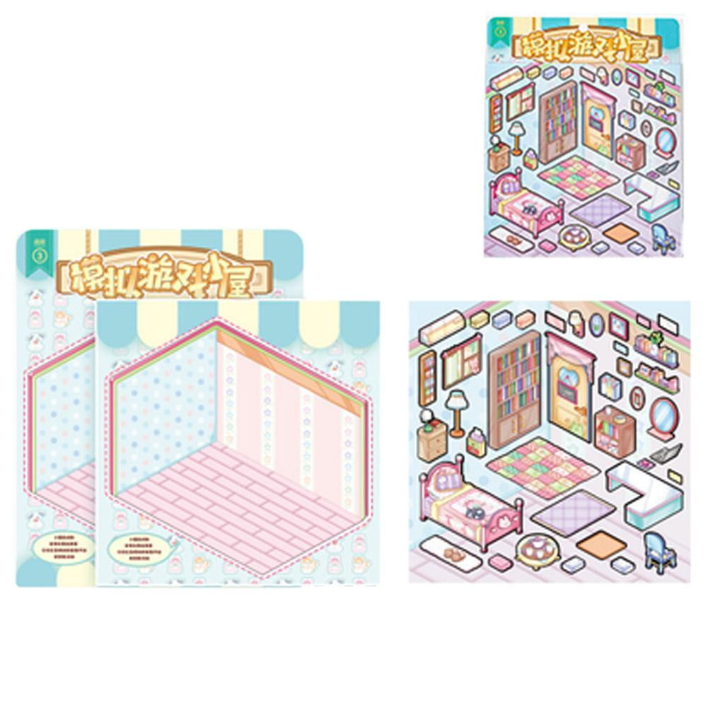 UOYOTT GHYJPAJK DIY 3D House Stickers,Fun DIY Stickers Scene Make Your ...