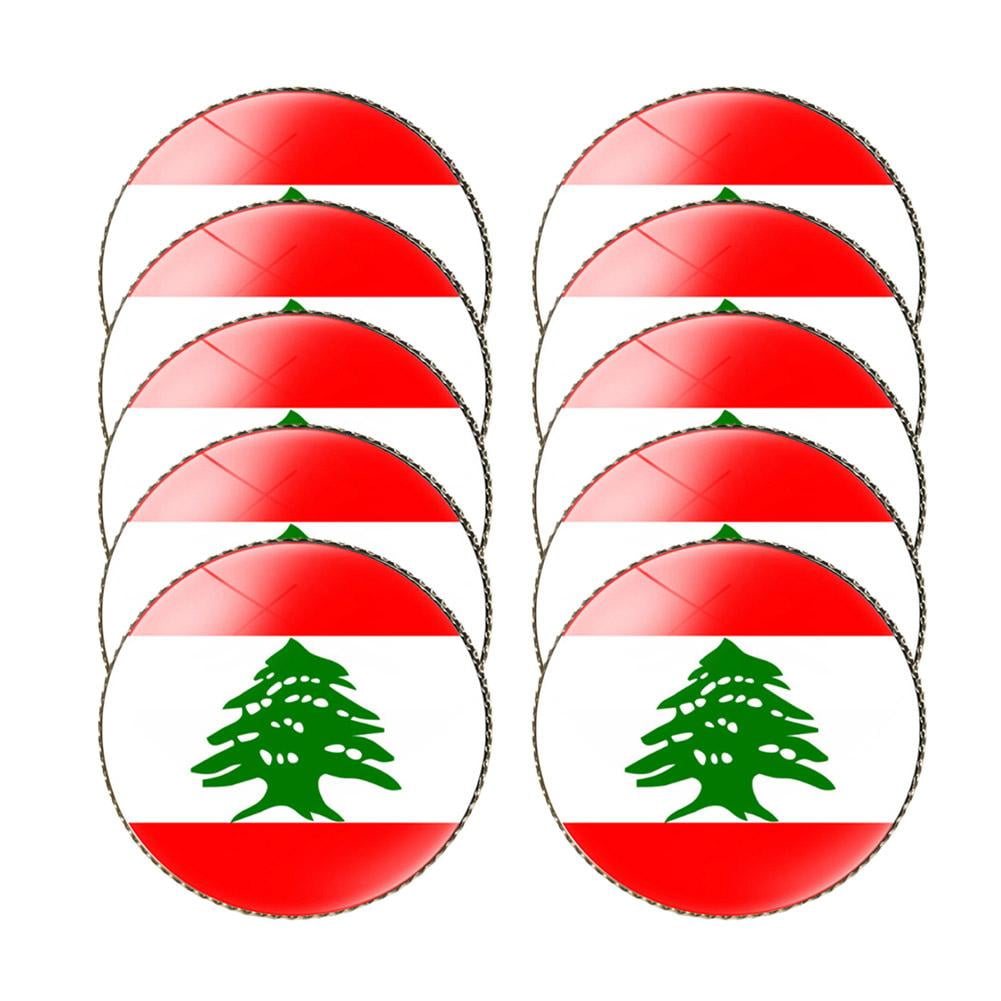 UOYOTT Lebanon Flag Pin International Travel Brooch Metal Revivalism ...