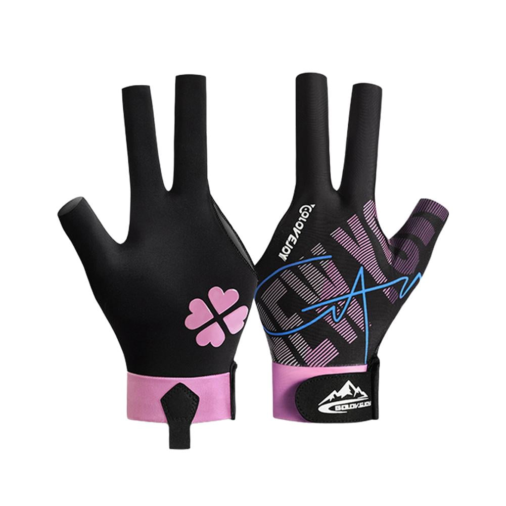 UOYOTT Left Handed Billiards Glove Professional Three-Finger Design ...