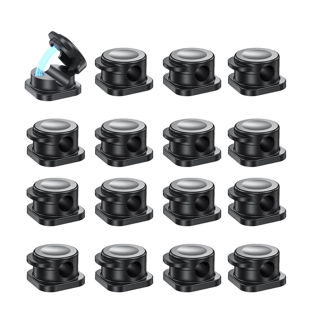 UOYOTT Magnetic Cable Clips Cable Smooth Adjustable Cord Under Desk ...