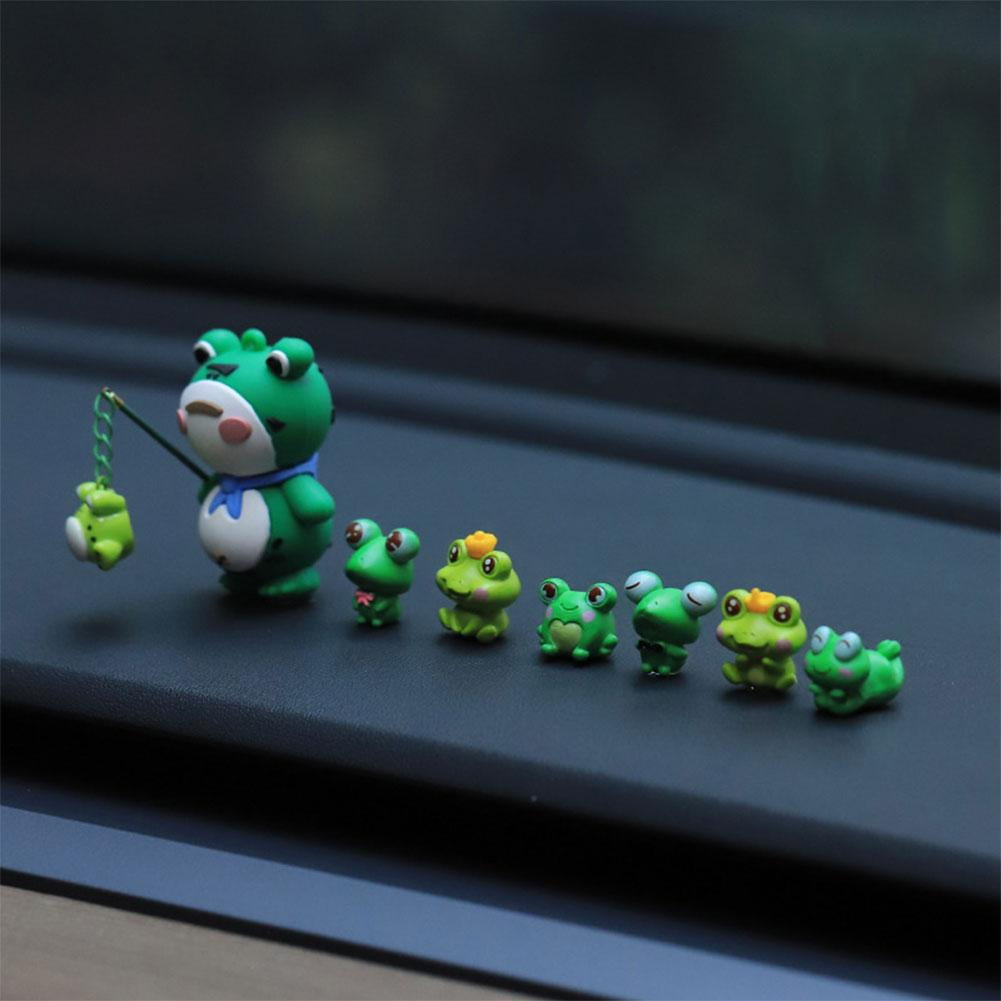 UOYOTT Mini Frog Garden Decor Luminous Frog Figurines Miniature Decjo ...