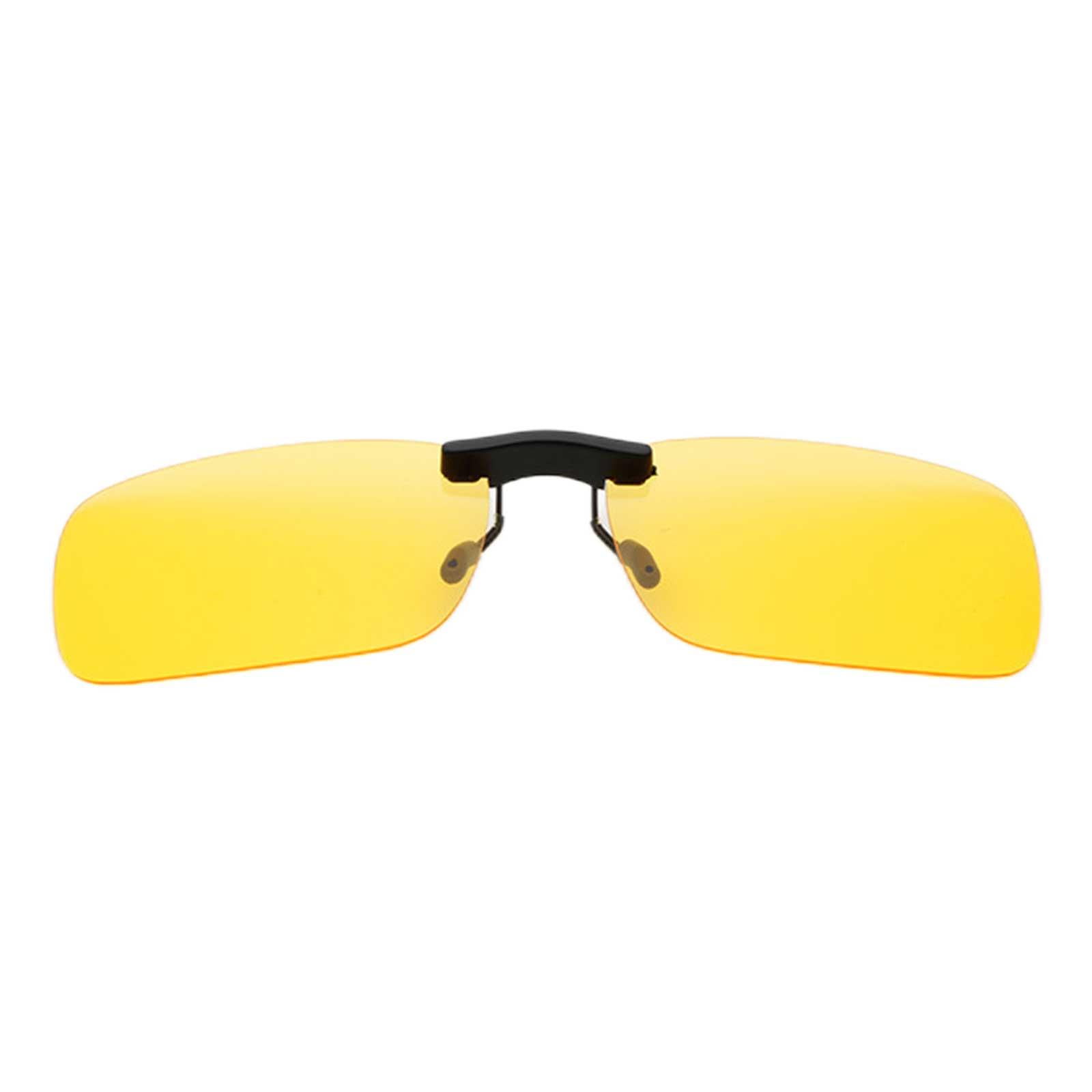 UOYOTT Night Vision Anti Glare Polarized Clip on Sunglasses Up Flip ...