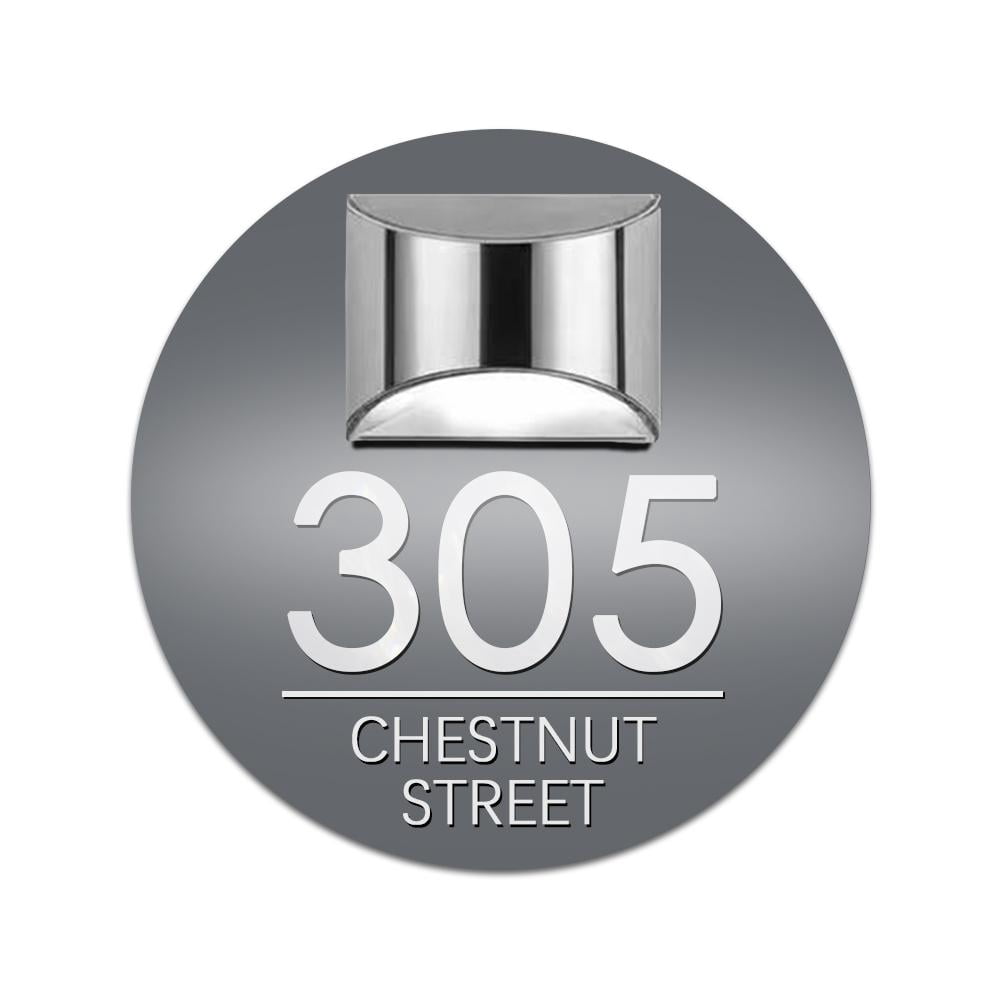 UOYOTT Personalized Solar House Sign, House Number with Solar Light ...