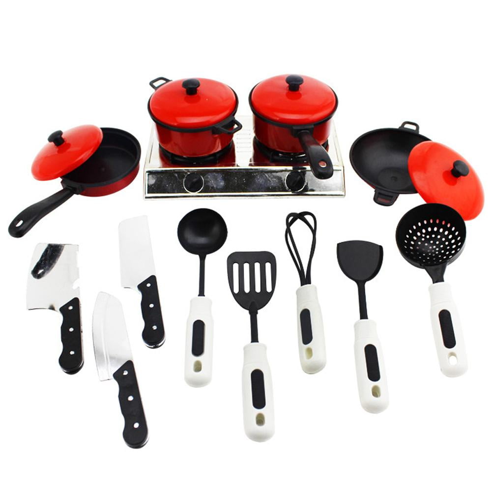 UOYOTT Play Kitchens 13pcs Toy Kitchen Utensils For Kids Kids Toy ...