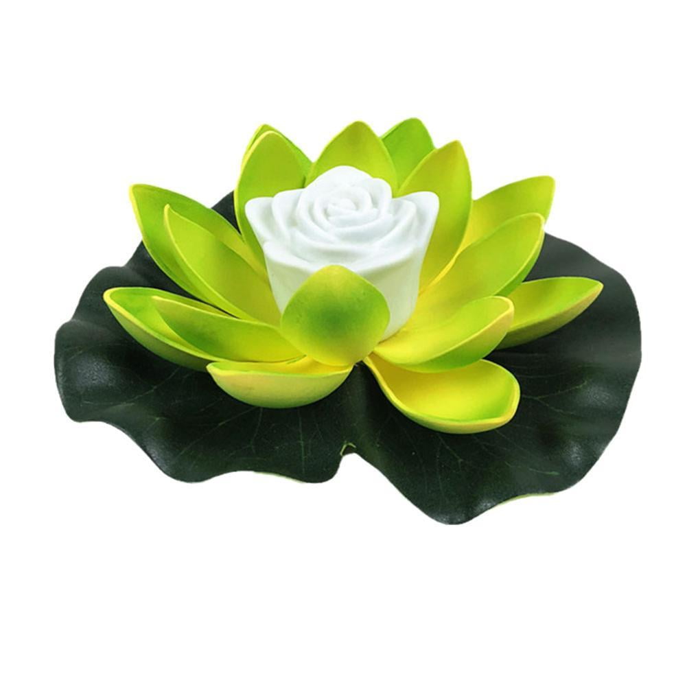 UOYOTT RGB LED Solar Powered Flower Lights Floating Fountain Lamps E1I1 ...