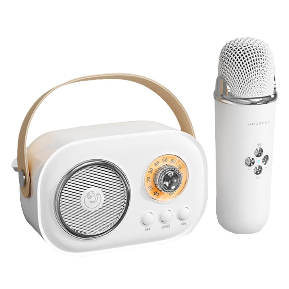 UOYOTT SHAPERME Mini Karaoke Machine with 1/2 Wireless Microphones ...