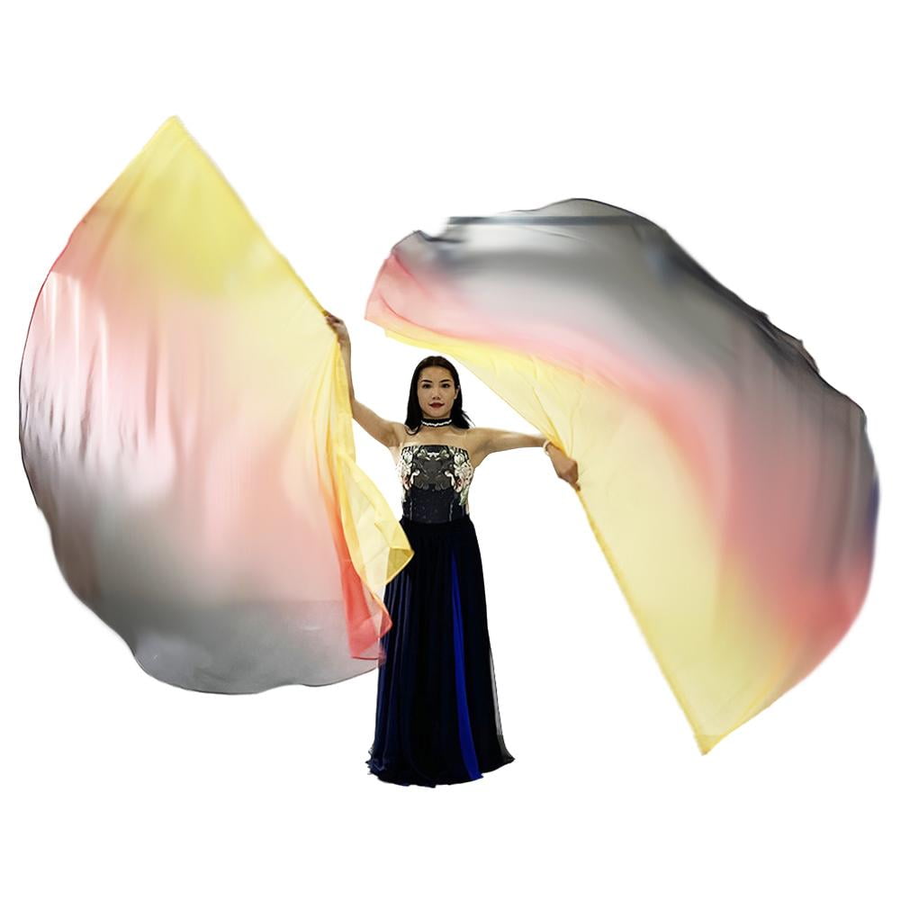 UOYOTT Semicircle Angel Wing Double Flags with Scalable Stick Set ...