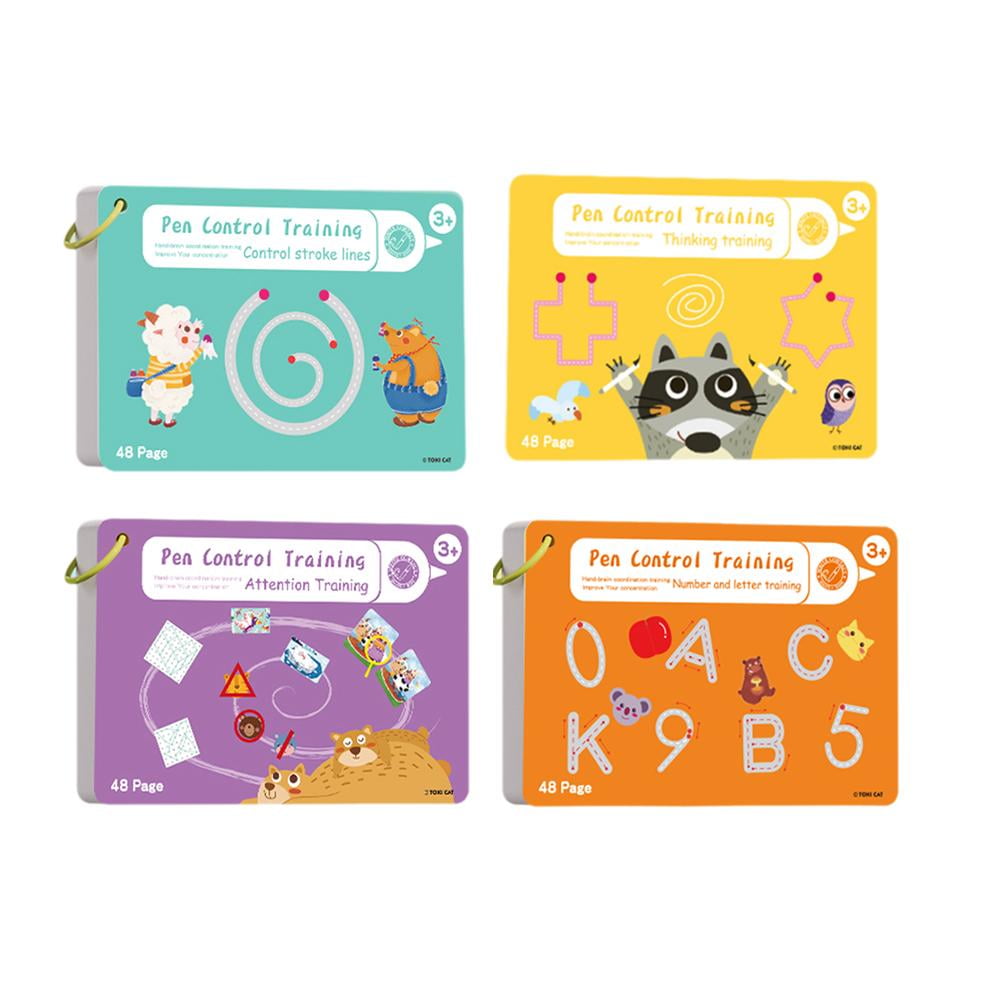 UOYOTT Tracing Workbook Set Pen Control Painting Book Magic Nice ...