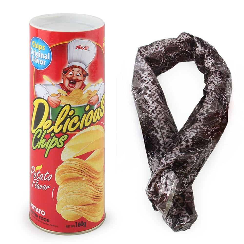 UOYOTT Trick Halloween In Can Gag Playing Potato Chips Toy Prank Simulation Snake Gift ...