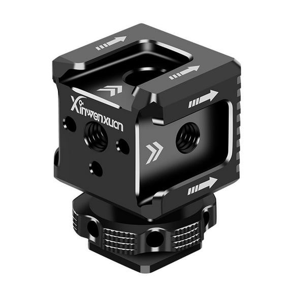 UOYOTT Triple Cold Shoe Mount Adapter Monitor Hot Shoe Extension Seat ...