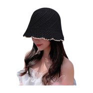 Riguas Women's Polka Dot Mesh Flower Bowler Bucket Hat Outdoor Sun ...