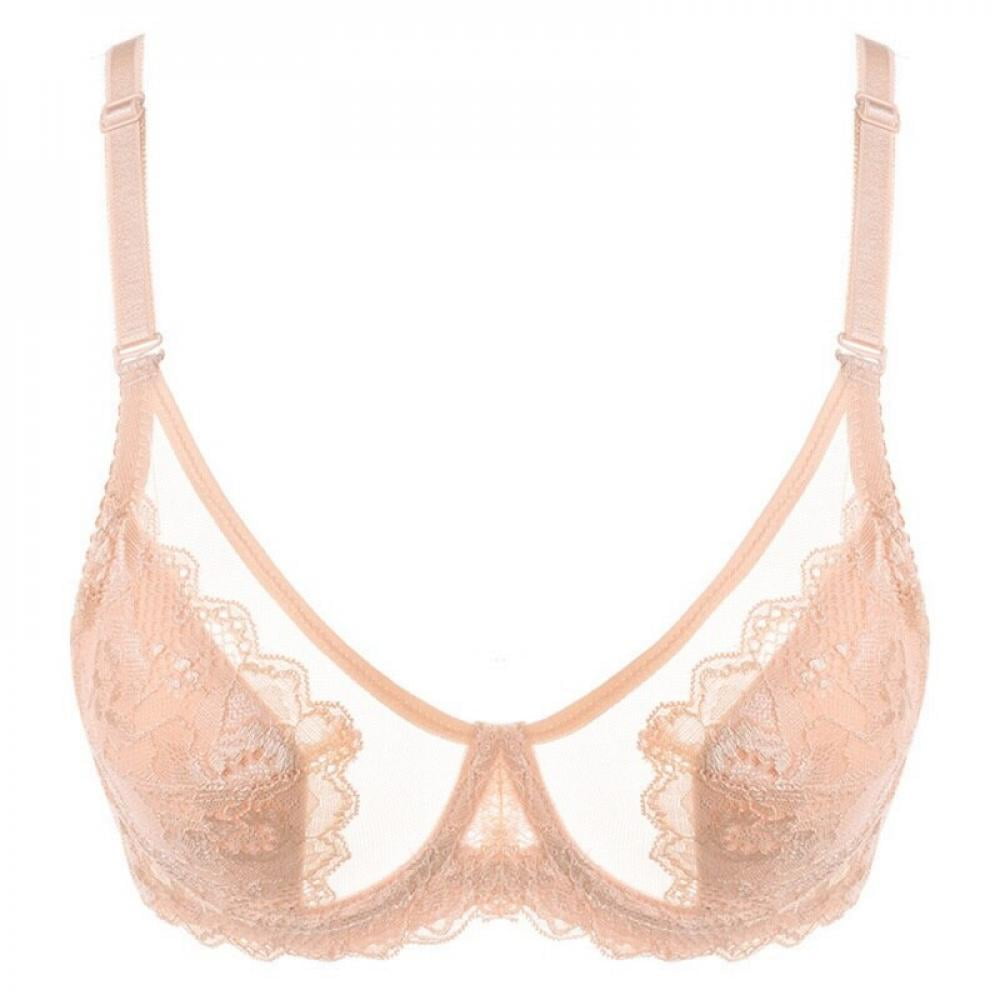 UP TO 15% OFF! Women's Sheer Mesh Bra See Through Unlined Sexy Lace ...