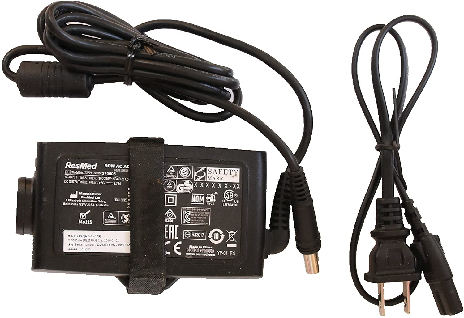 UPBRIGHT AC/DC Adapter For ResMed AirCurve 10 Series CPAP and BiPAP ...