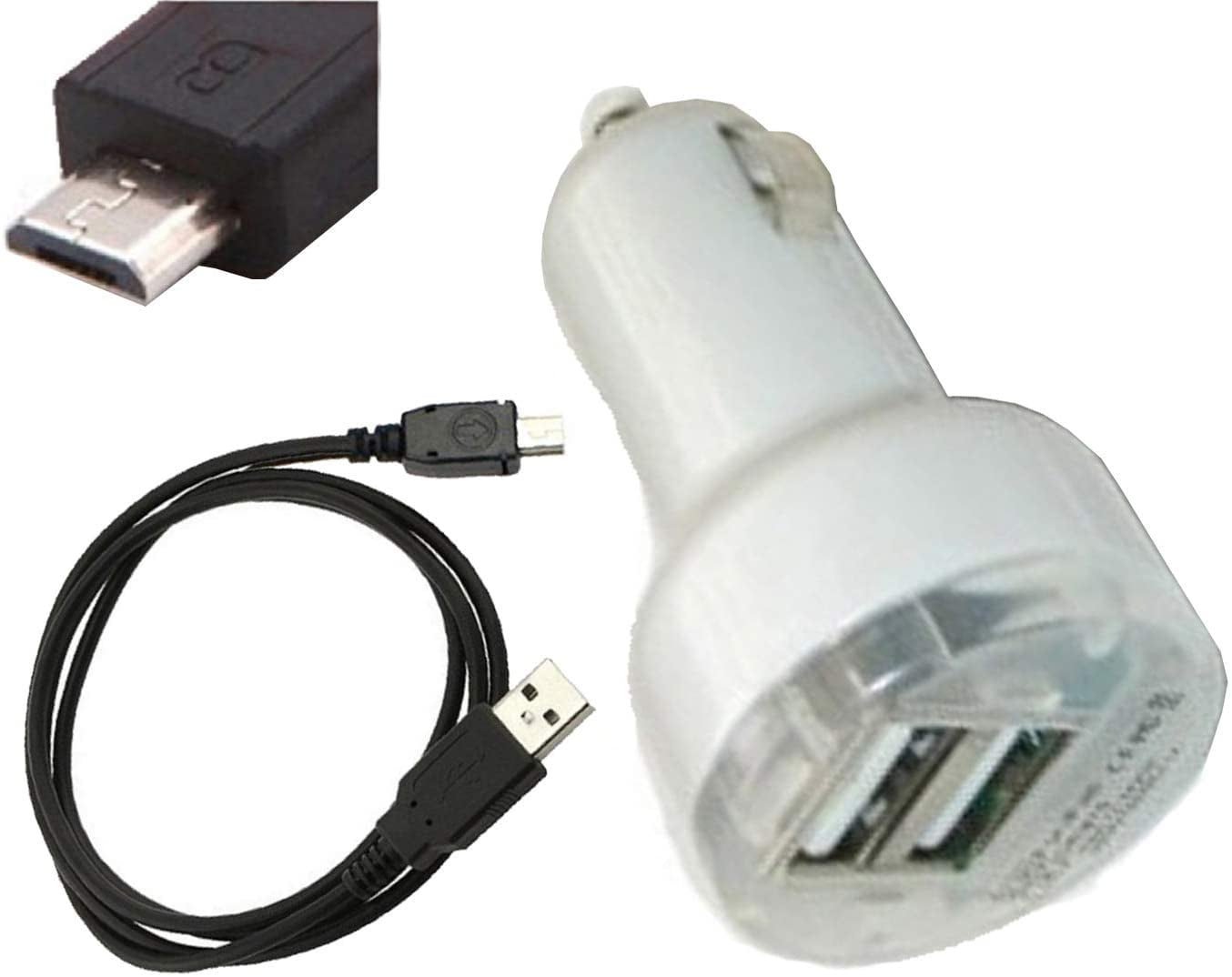 UPBRIGHT NEW Car 2 USB Ports DC Adapter For Samsung Gem SCH-i100 SCH-I100ZKAXAR SCH-i220 Code ...
