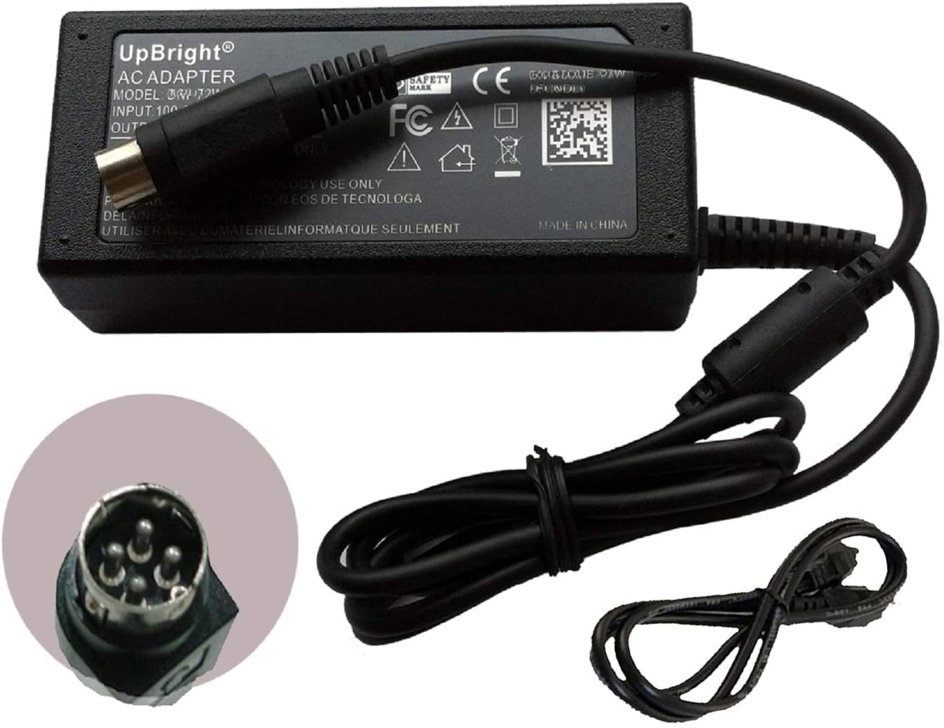 19V 90W 4-Pin DIN AC/DC Adapter for Touch Dynamic Breeze Performance ...
