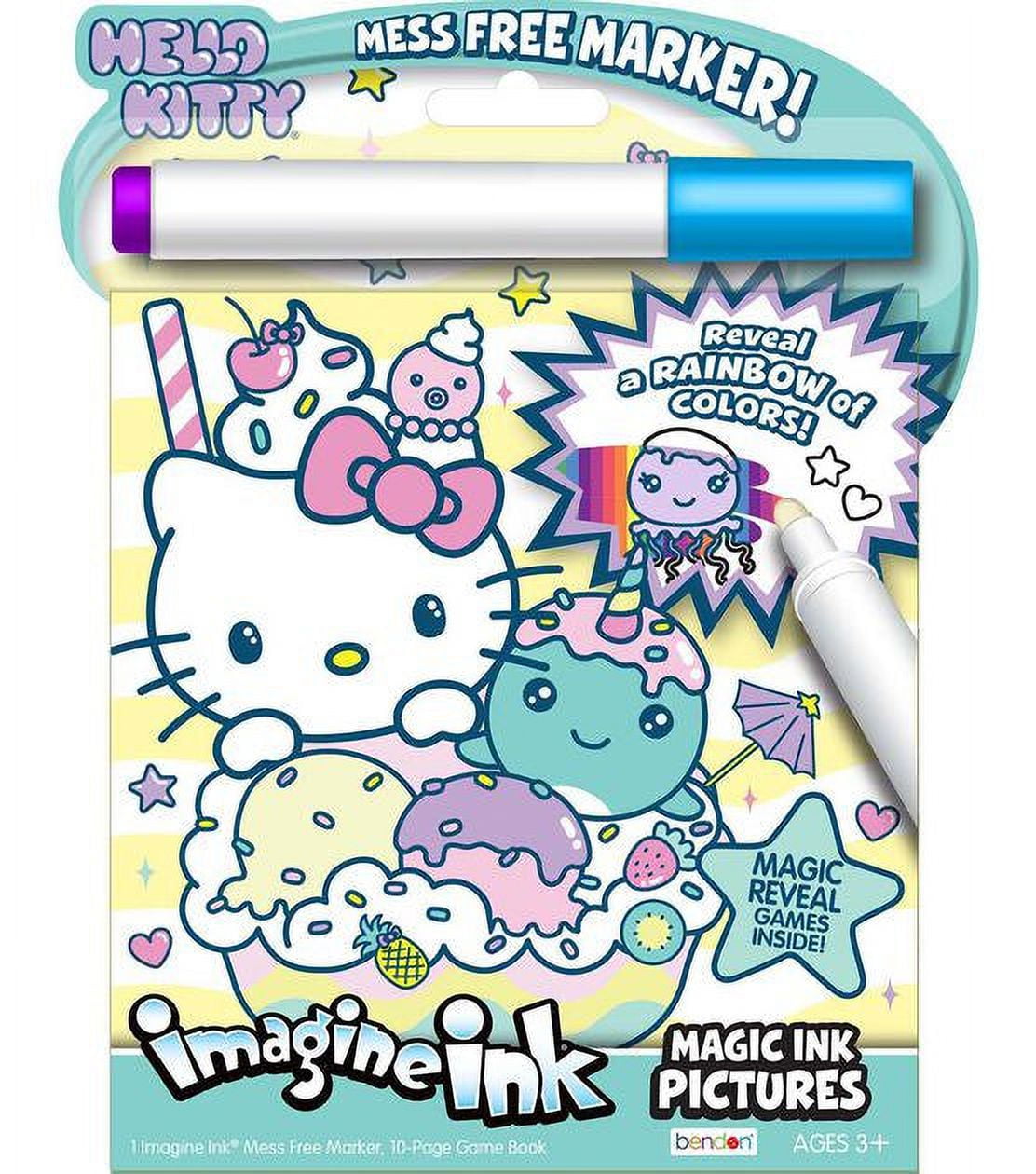 UPD Magic Ink Hello Kitty Coloring Kit, 10 Pages, Creative Art Activity ...