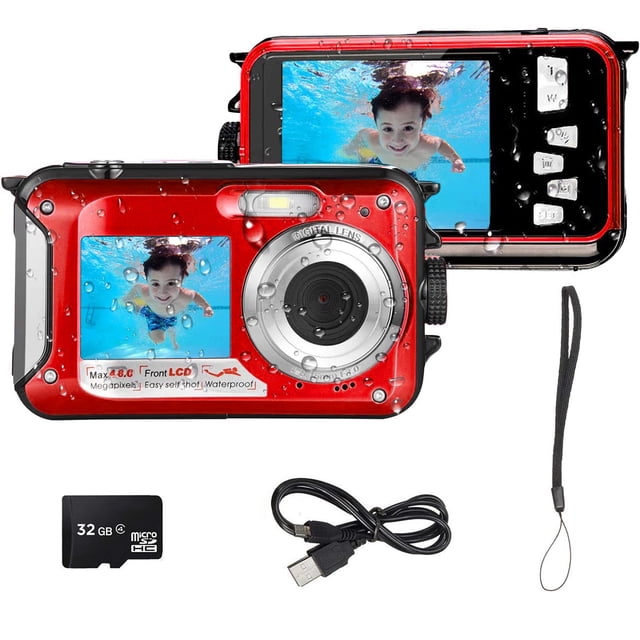 UPDATED MODEL ACUVAR 48MP Megapixel Waterproof Dual Screen Full HD ...