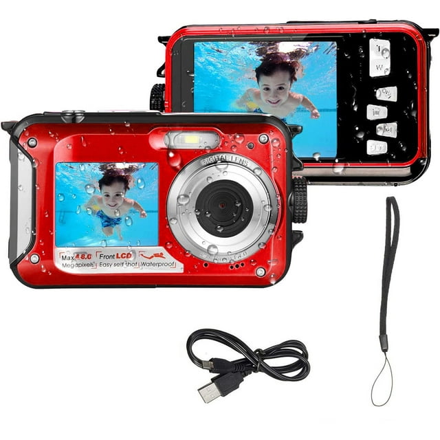 UPDATED MODEL ACUVAR 48MP Megapixel Waterproof Dual Screen Full HD ...