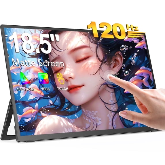 UPERFECT E6 Pro, 18.5'' FHD Lightweight Portable Touch Gaming Monitor ...