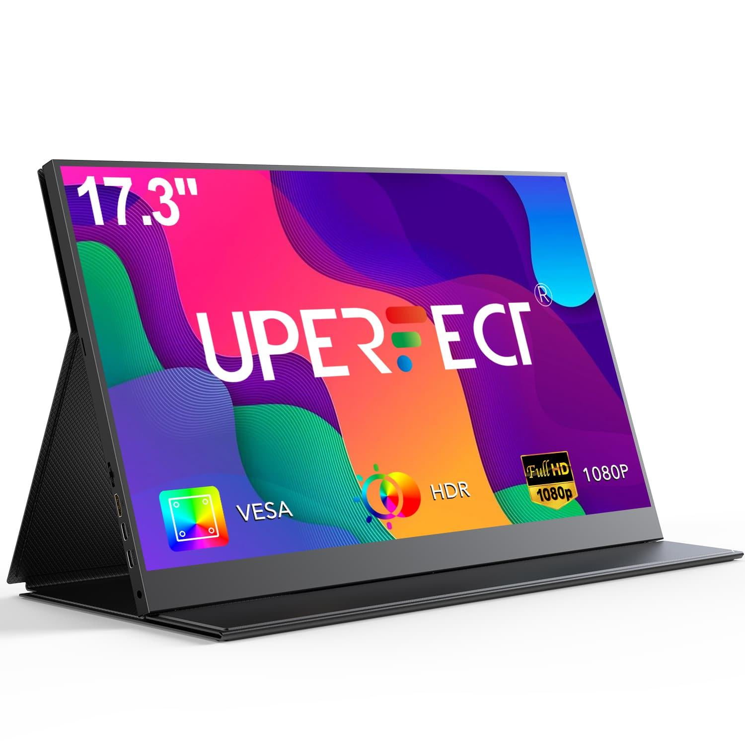 UPERFECT Portable Monitor 17.3" 1080P HDMI USB C Second External Screen ...