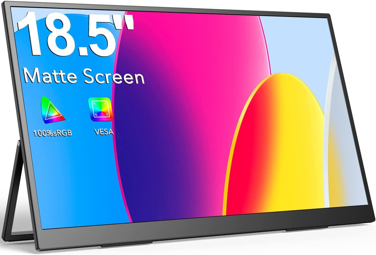 UPERFECT 18.5'' Portable Monitor, FHD 1080P, 100% sRGB, VESA Stand ...