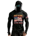 UPF 50+ 250 Anniversary USA Fishing Shirt Sun Protection Long Sleeve ...
