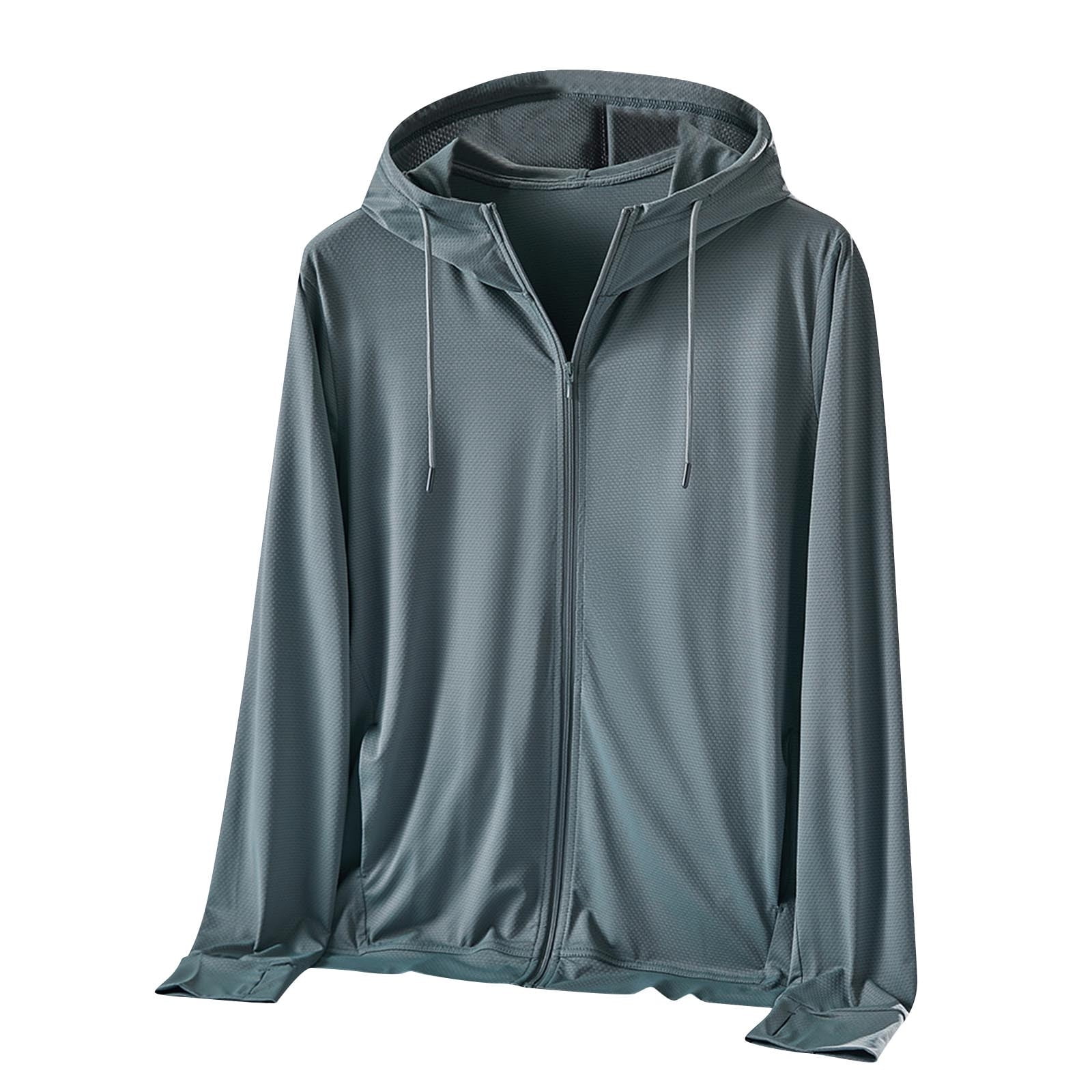 UPF 50+ Hooded Sun Protection Jacket for Men Women Breathable Cooling ...