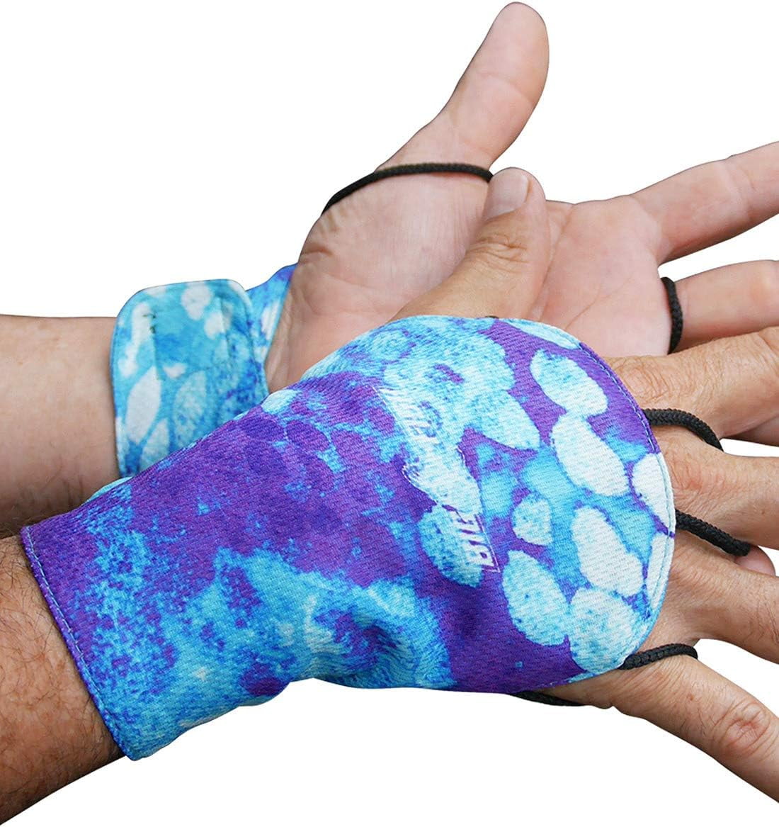 UPF 50+ Reversible PALMLESS Sun Gloves. Open Palm for Grip Feel - Jade ...