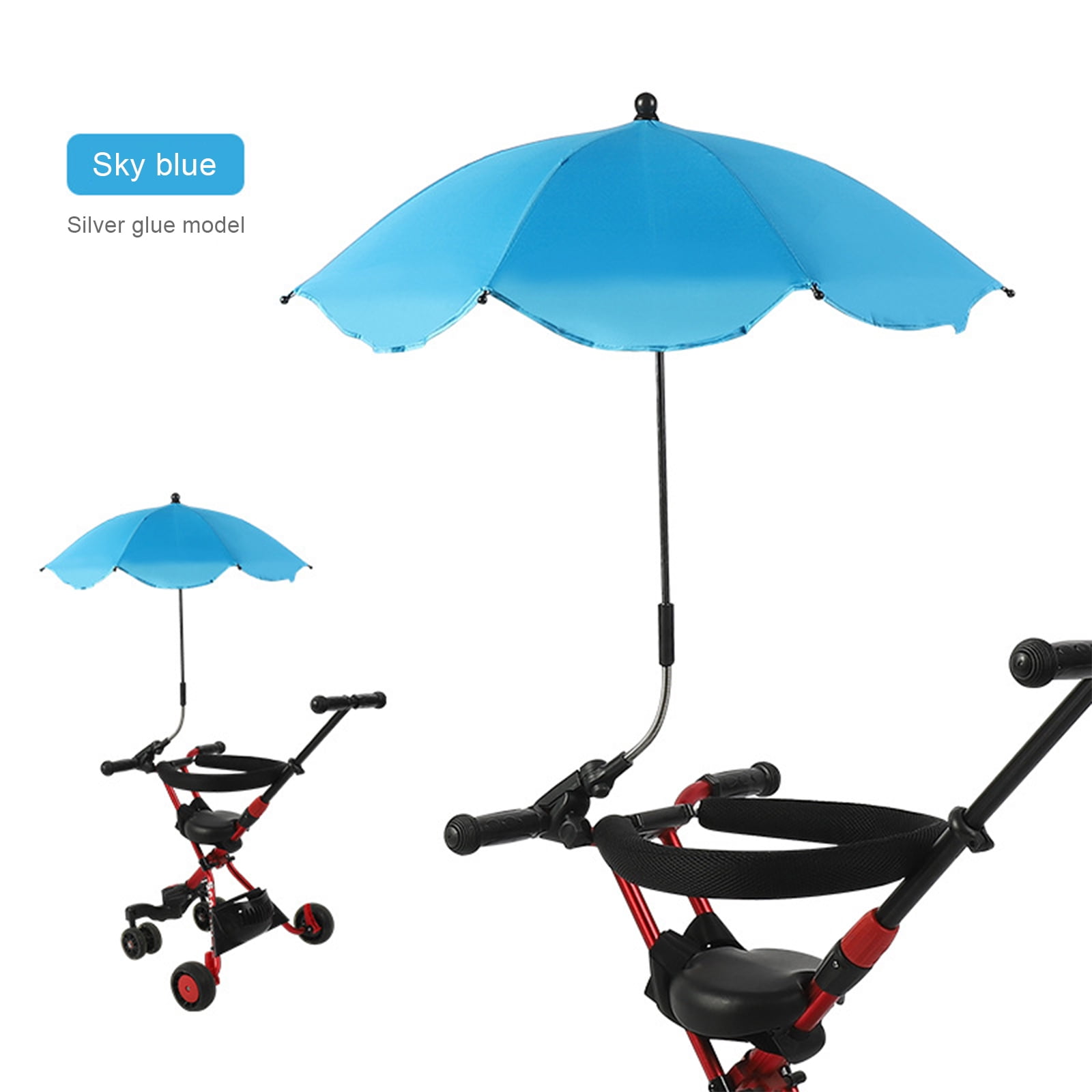 UPF 50+ Sunshade Umbrella for Stroller Chair Umbrella Chair Baby Cart ...