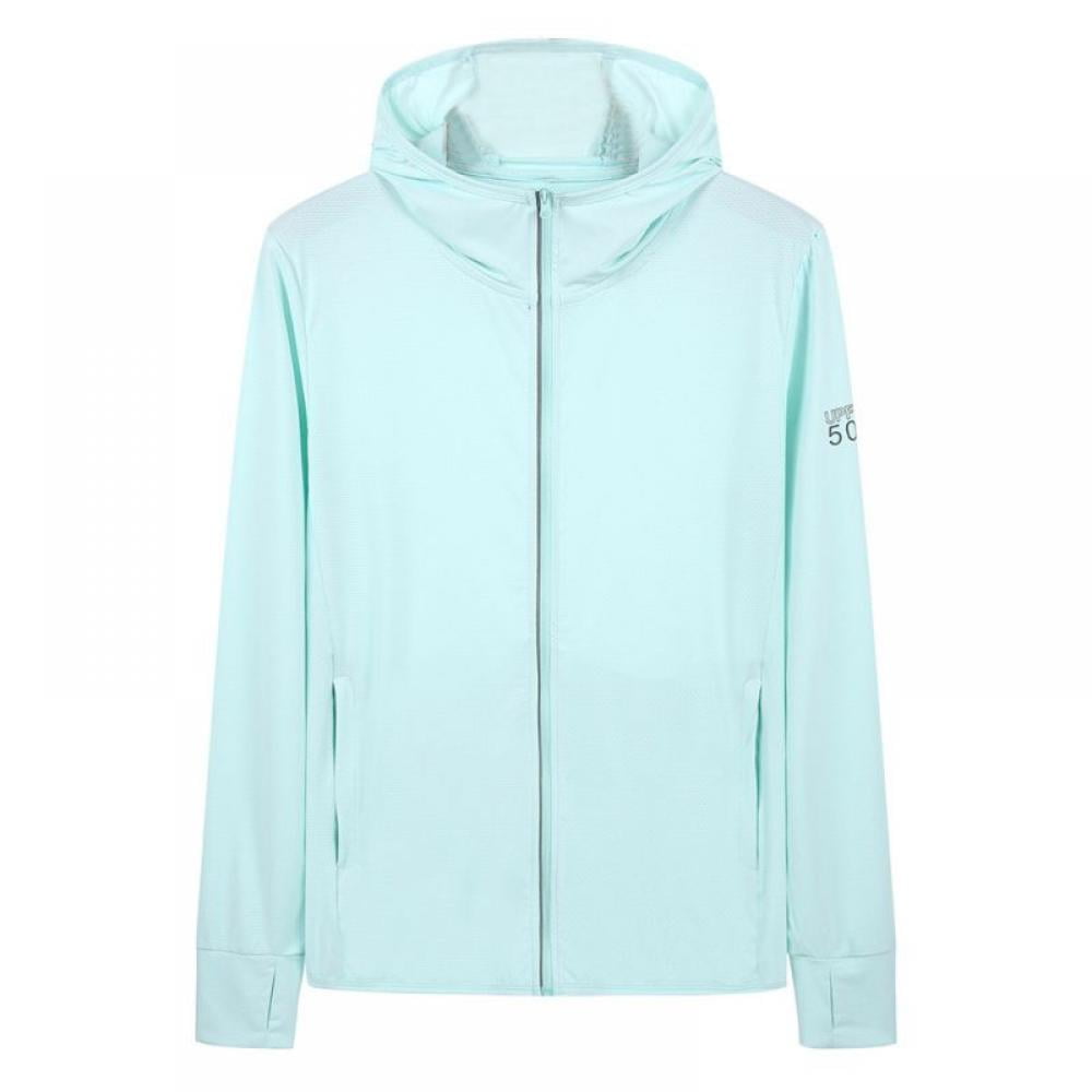 UPF 50+ UV Sun Protection Women's Clothing Zip Up Hoodie Long Sleeve Fishing Running Hiking ...