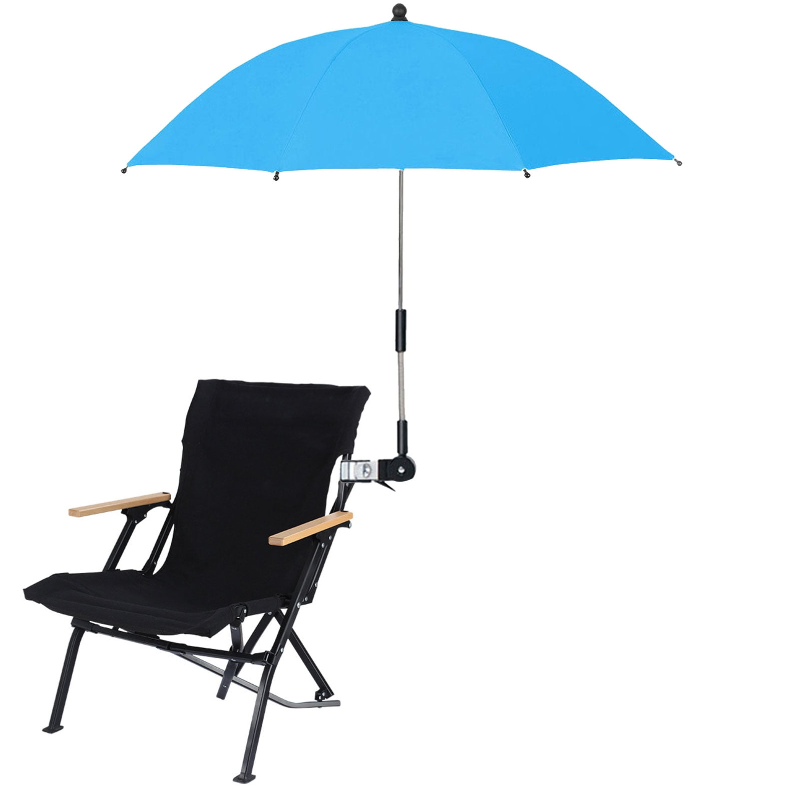 UPF50 Chair Umbrella with Universal Clamp 31in Umbrella Clip on Parasol ...