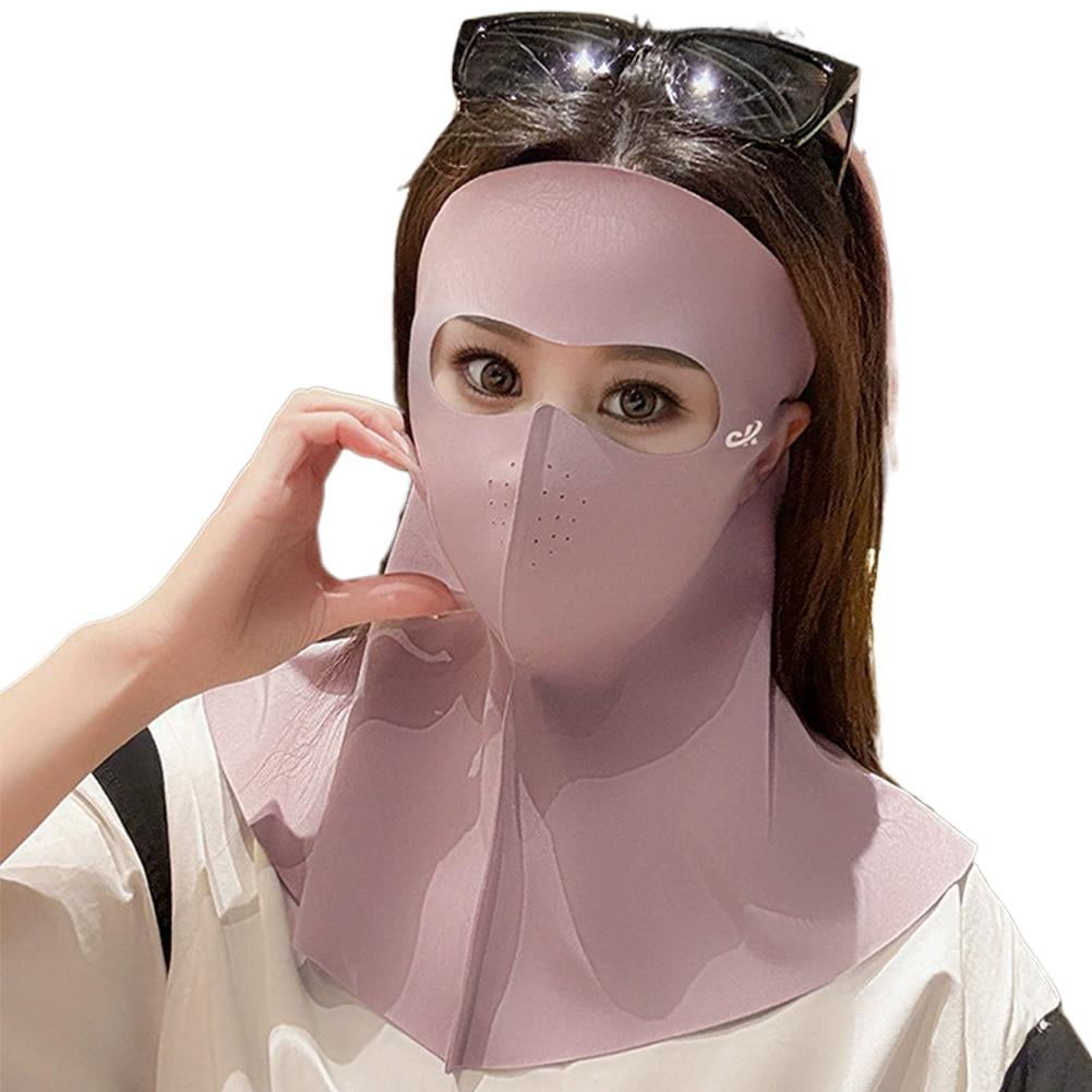 UPF50+ Sun Protection Mask Full Face Sunshade Face Mask Cycling Nice ...